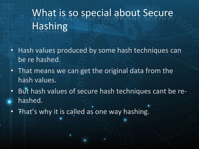 Secure Hashing Techniques Introduction Pptx Programming Languages