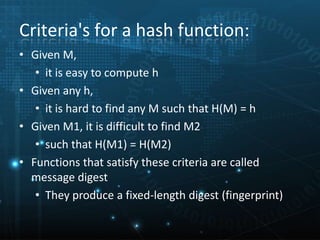 Secure Hashing Techniques - Introduction | PPTX | Programming Languages | Computing