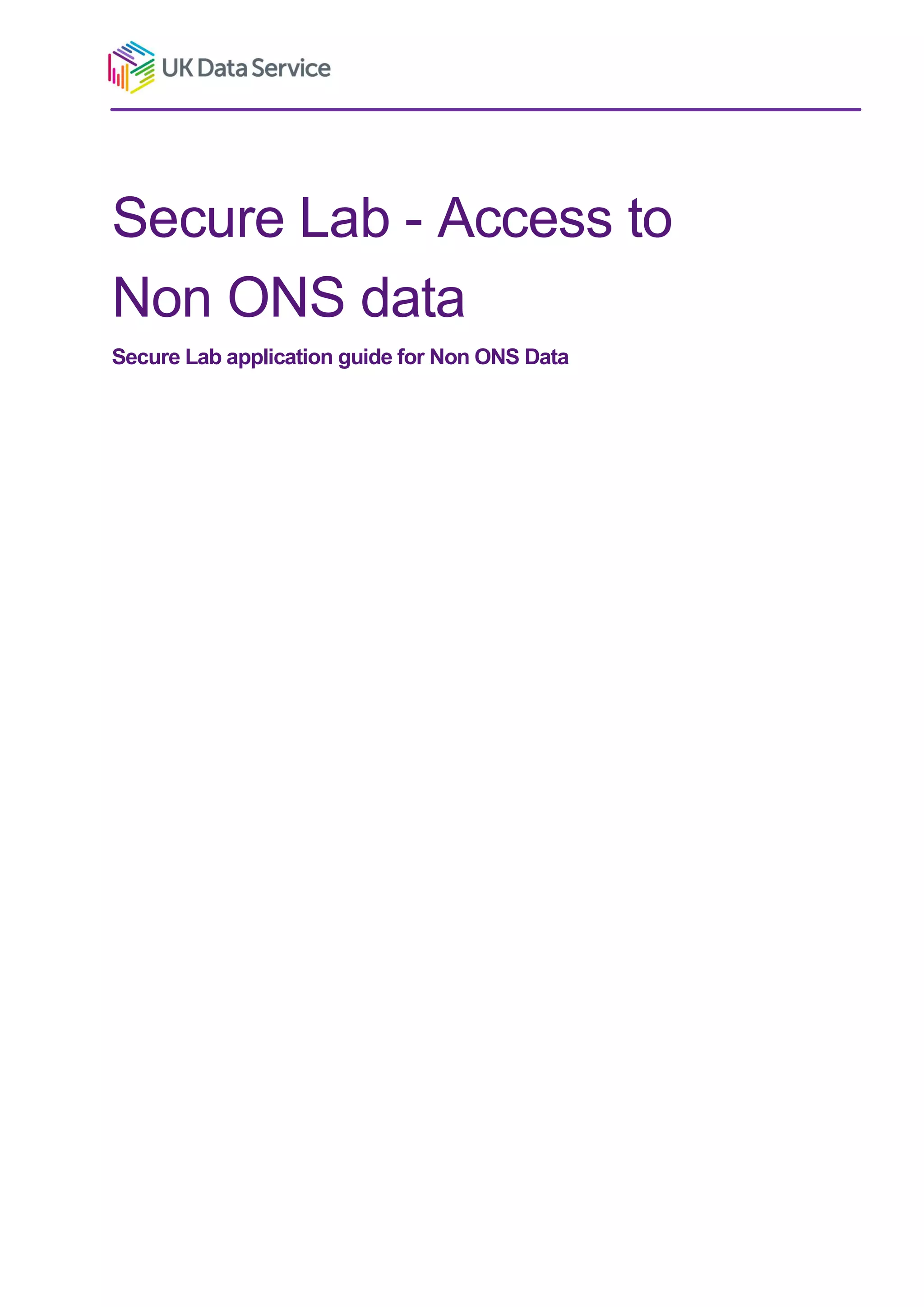 Secure Lab Application Guide Non-Ons | PDF