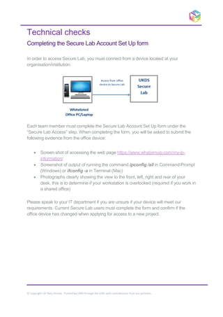 Secure Lab Application Guide Non-Ons | PDF