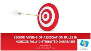 Secure mining of association rules in horizontally distributed databases | PPT