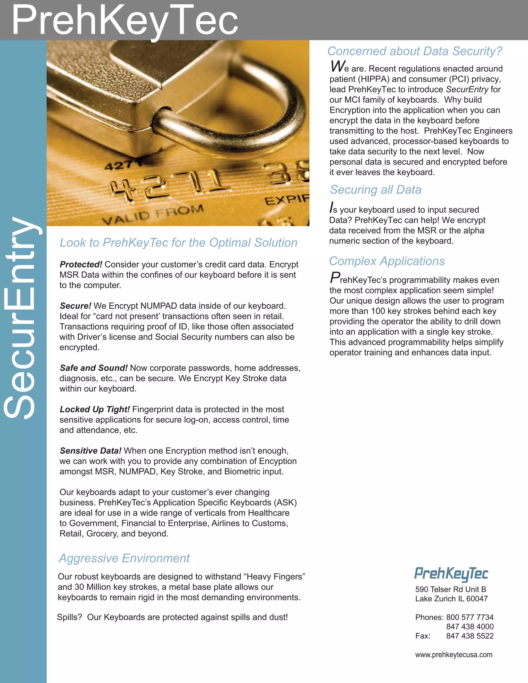 SecurEntry by PrehKeyTec | PDF