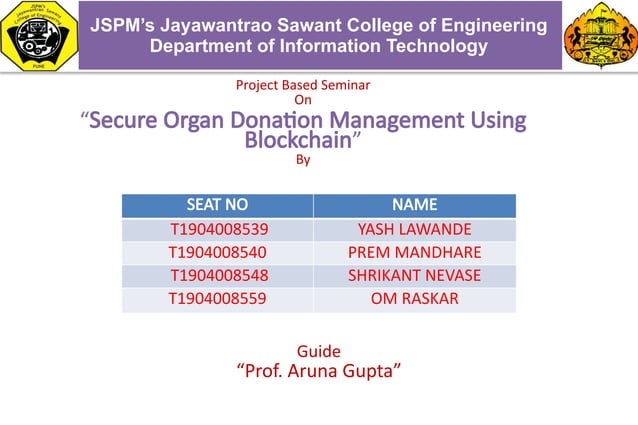Secure Organ Donation Management Using Blockchain.pptx