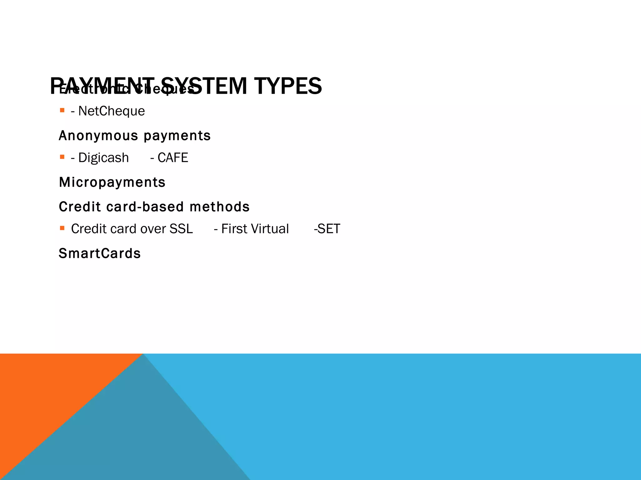 Secure payment systems | PPT