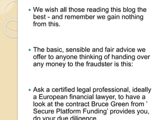 Secure Platform Funding Scamming Evidence | PPTX | Crime & Harmful Acts ...