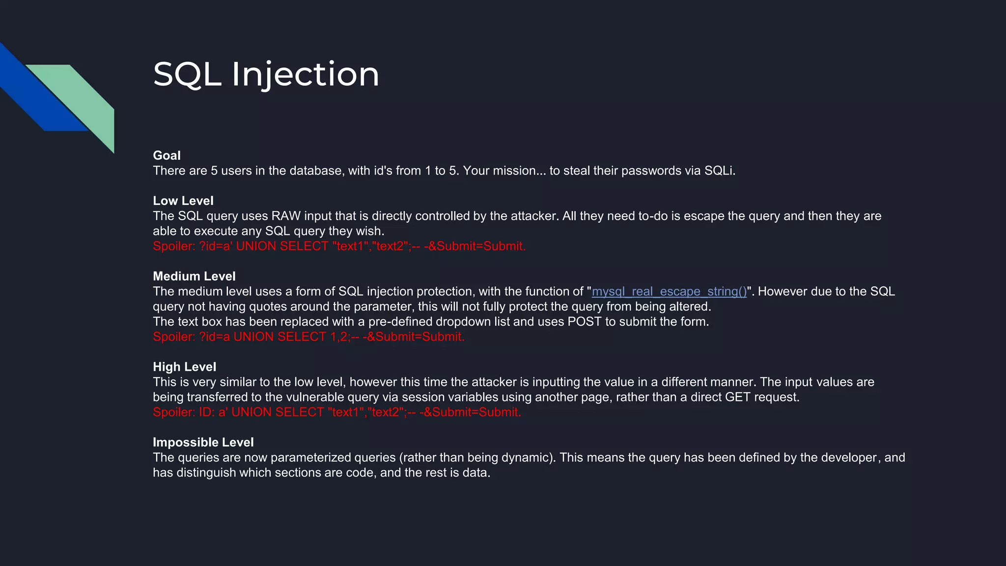 Secure Programming With Php Ppt