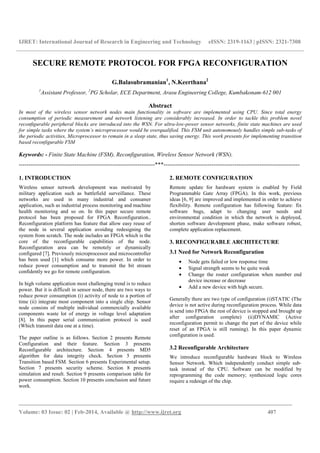 Secure remote protocol for fpga reconfiguration | PDF