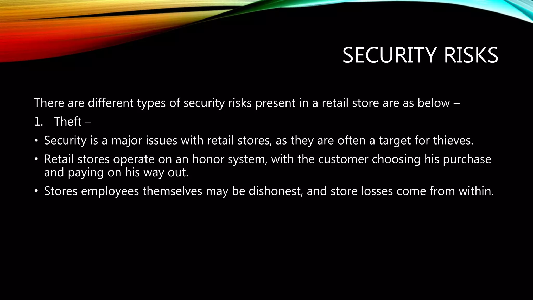 Secure retail | PPTX