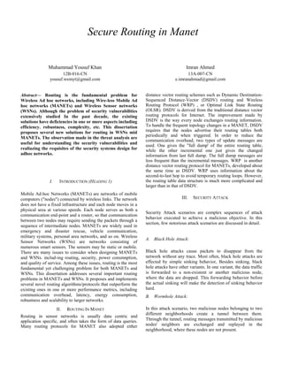 Secure routing Adhoc Networks | PDF | Information and Network Security | Computing