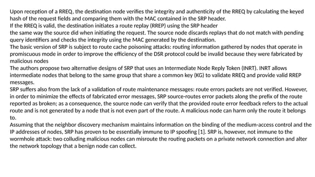 Secure Routing Protoccol Network Securitypptx