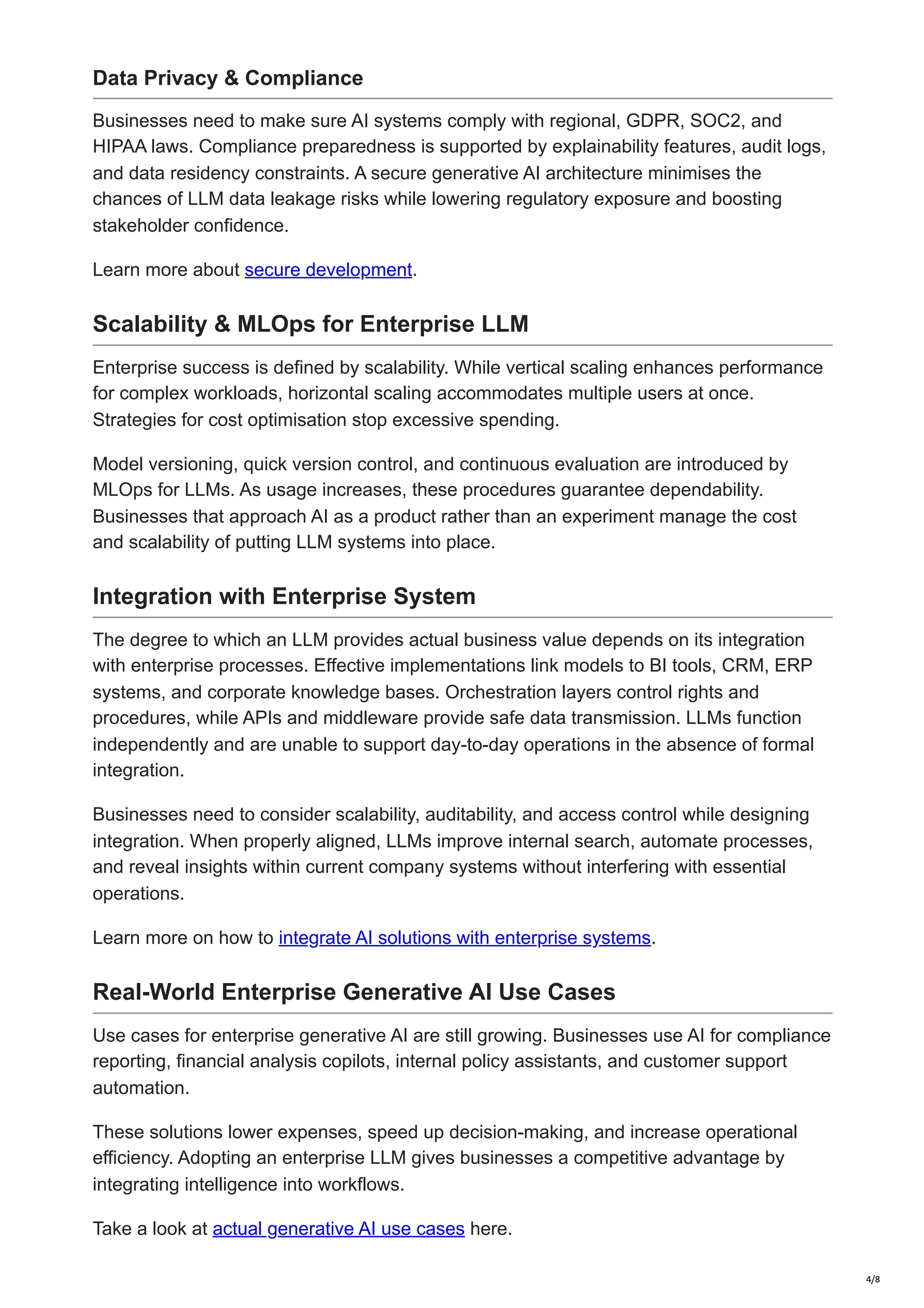 Enterprise LLM Architecture and Components: A Practical Guide for ...