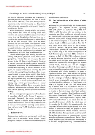 Secure sensitive data sharing on a big data platform | PDF | Internet | Computing