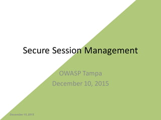 Secure Session Management | PDF