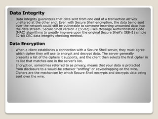 Secure shell | PPT