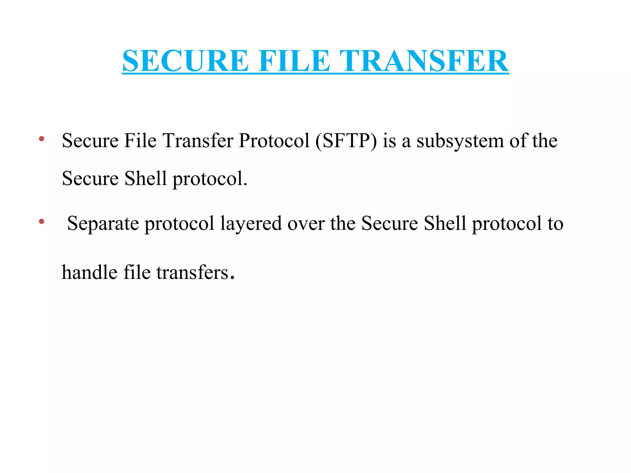 Secure shell ppt | PPT | Operating Systems | Computer Software and Applications