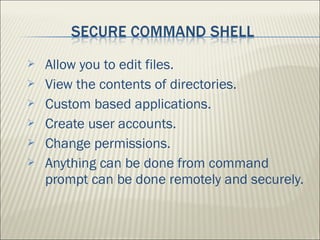 Secure shell protocol | PPT