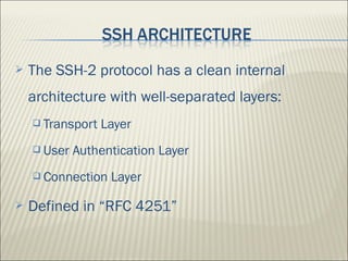 Secure shell protocol | PPT