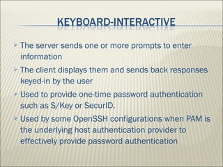 Secure shell protocol | PPT
