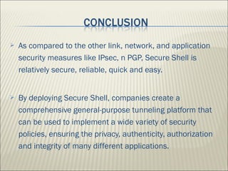 Secure shell protocol | PPT