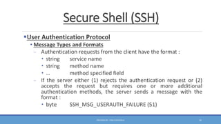 Secure Shell(ssh) | PPTX | Operating Systems | Computer Software and Applications