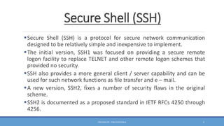 Secure Shell(ssh) | PPTX