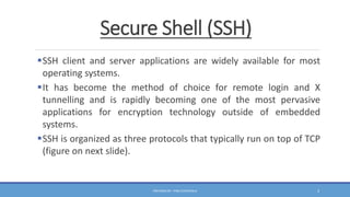 Secure Shell(ssh) | PPTX | Operating Systems | Computer Software and Applications