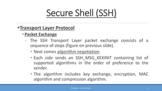Secure Shell(ssh) | PPTX | Operating Systems | Computer Software and Applications