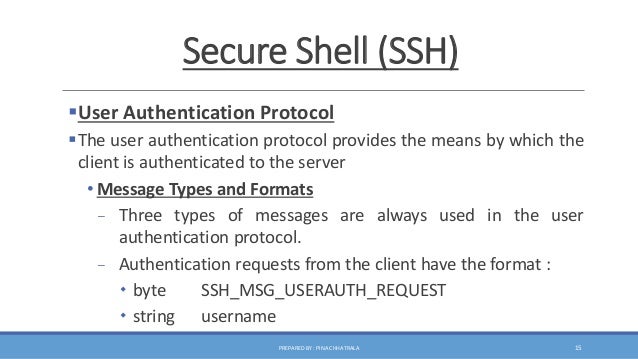 Secure Shell(ssh)