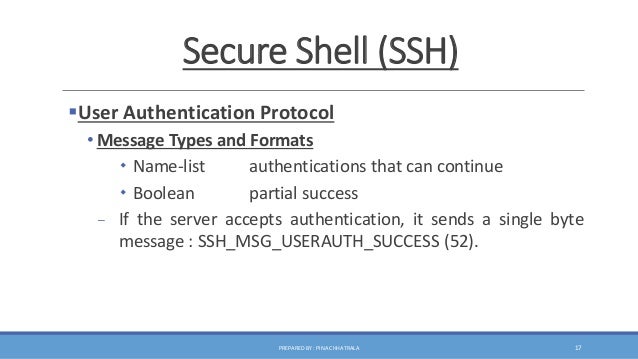 Secure Shell(ssh)