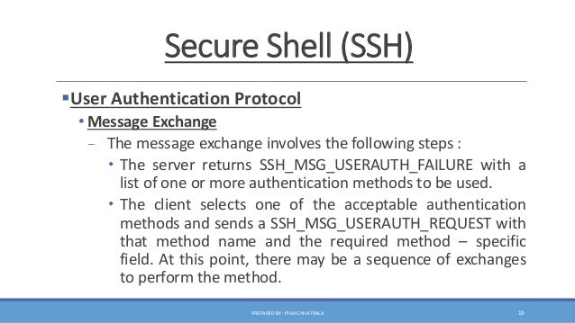 Secure Shell(ssh)