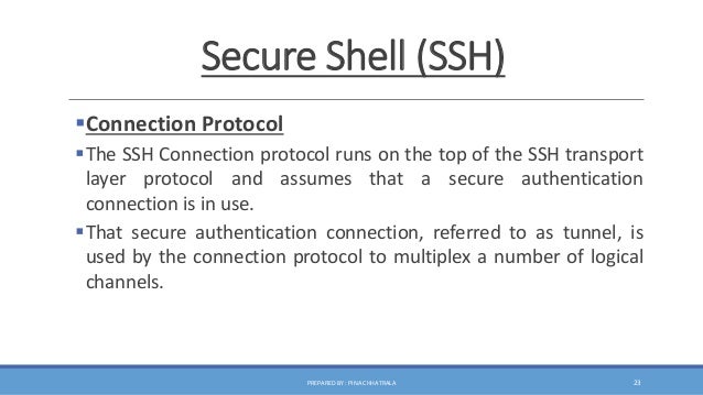 Secure Shell(ssh)
