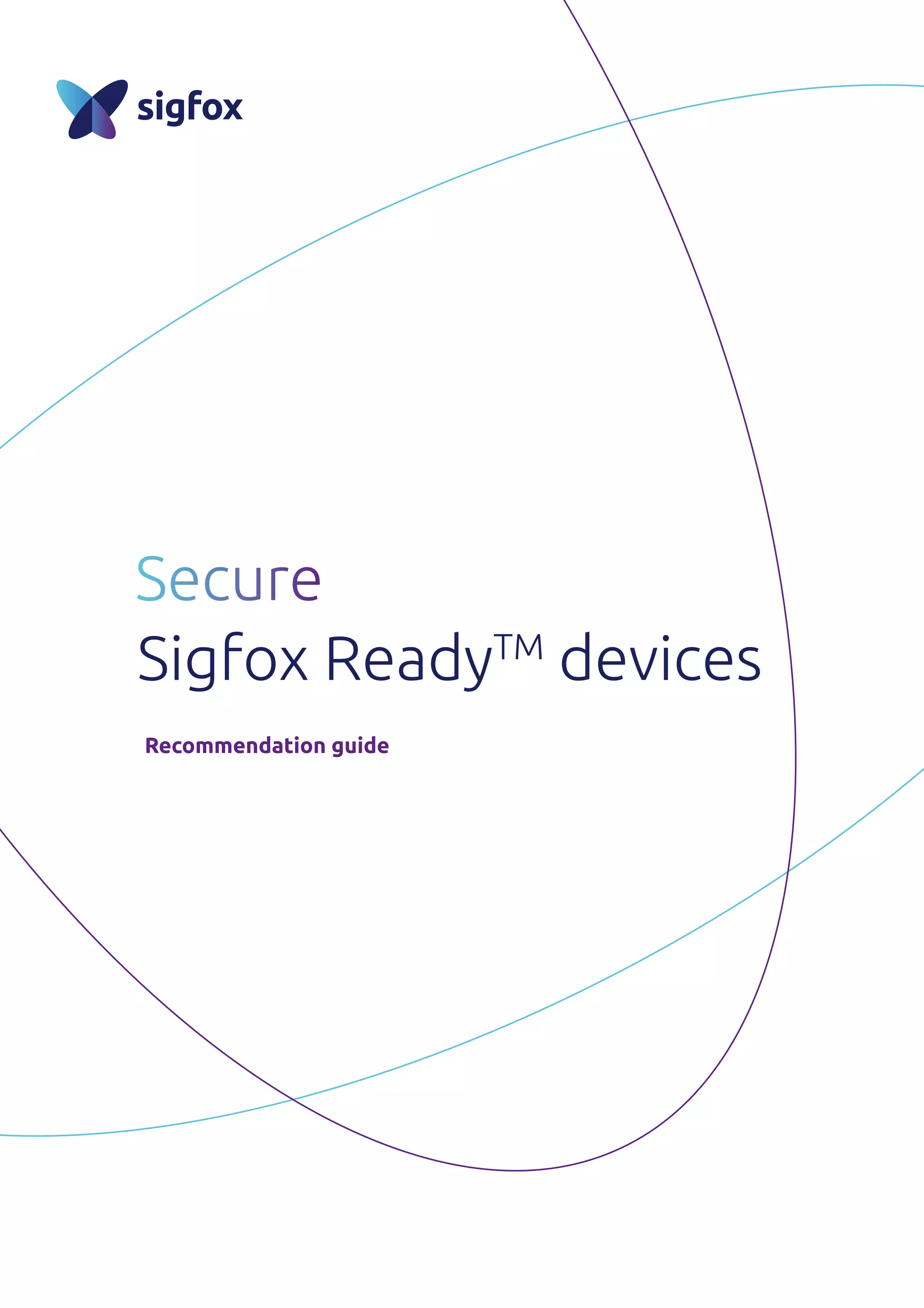 Secure sigfox ready devices recommendation guide | PDF