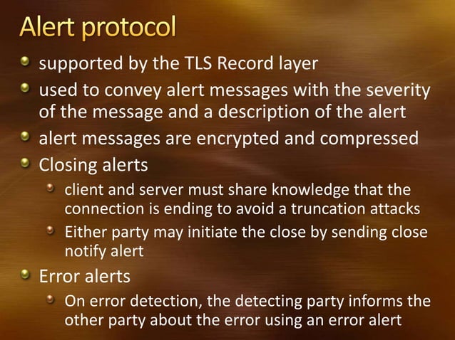 Secure Socket Layer Ppt