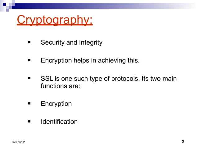 Secure socket layer working | PPT