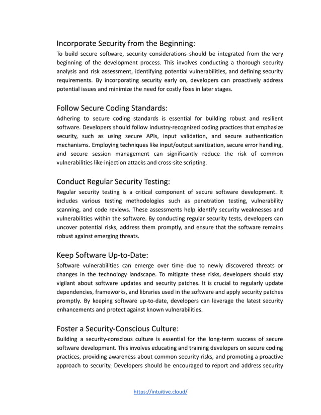Secure Software Development Pdf
