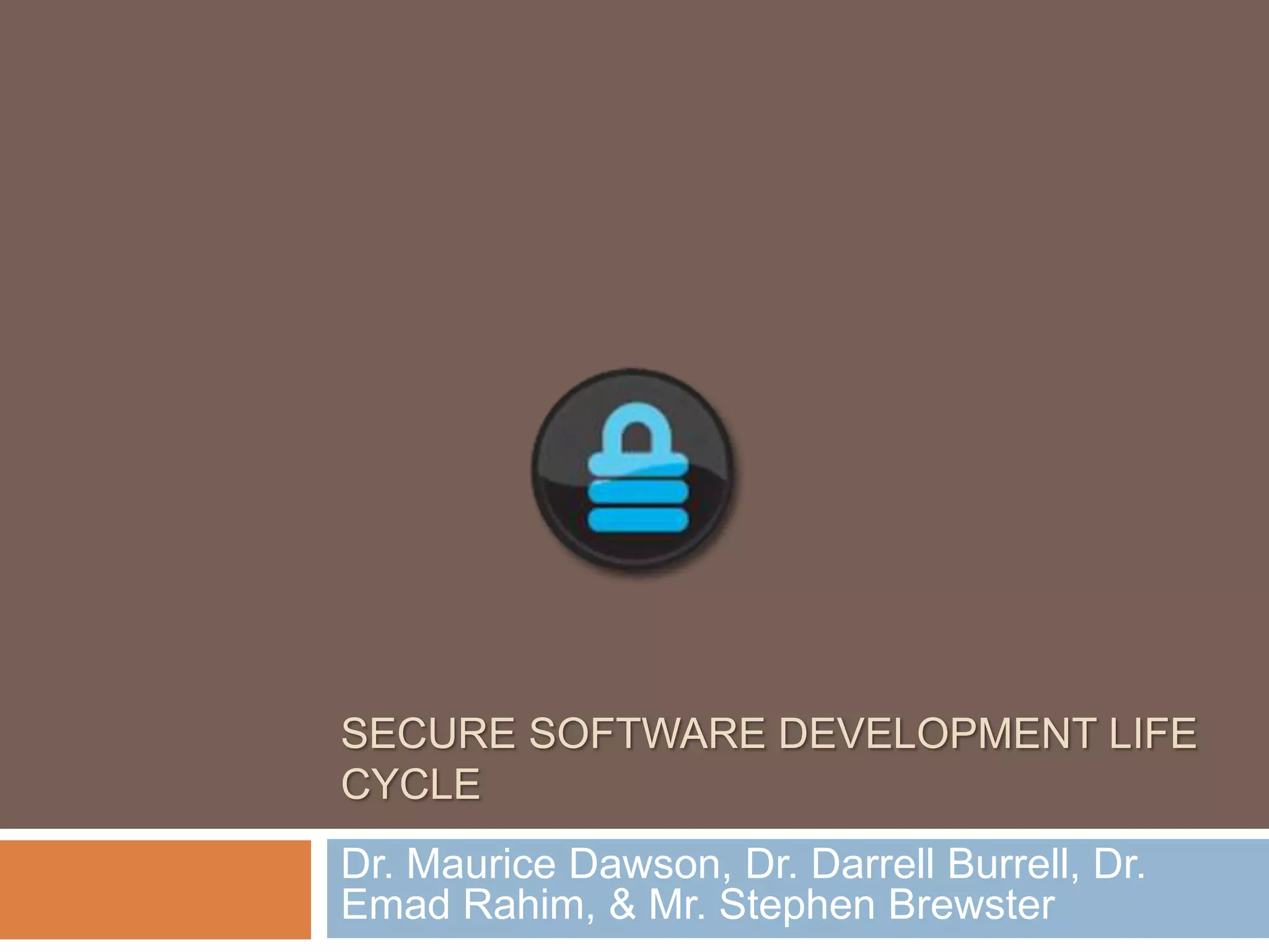 Secure Software Development Life Cycle | PPTX
