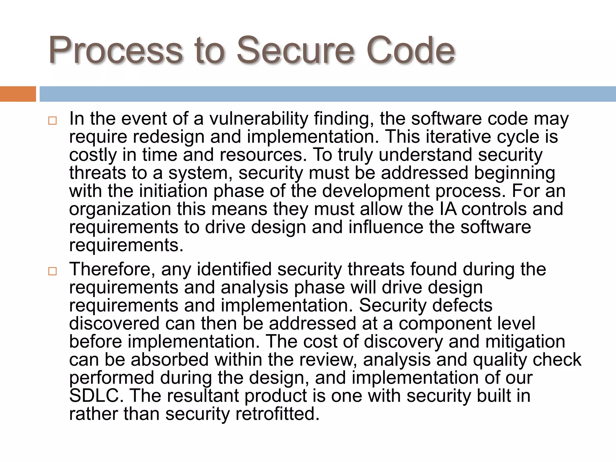 Secure Software Development Life Cycle | PPTX