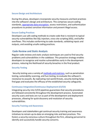 Secure in Software Development Life Cycle | PDF