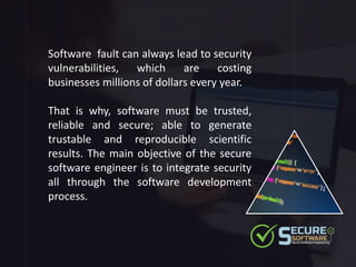 Software engineering, Secure software engineering training | PPT