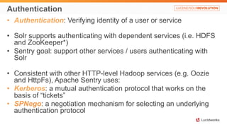 Secure Search - Using Apache Sentry to Add Authentication and Authorization Support to Solr ...