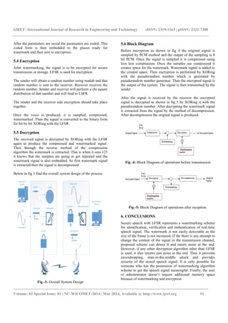 Secure speech with lfsr | PDF