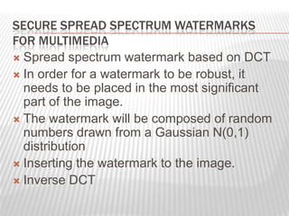 Secure Spread Spectrum | PPTX | Digital Audio | Computer Software and Applications