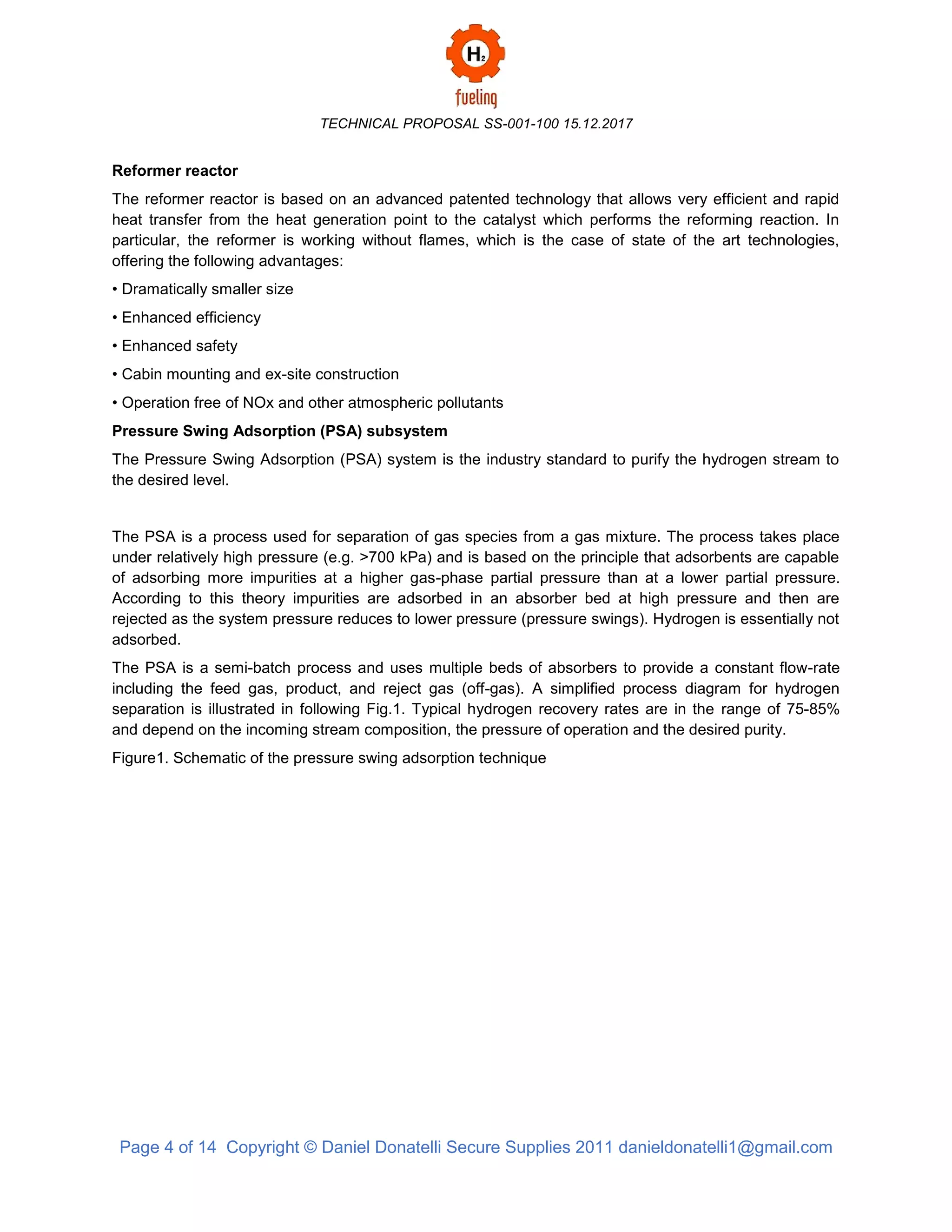 Lpg Biogas Biomass Reformer Hydrogen Fuel cell power gas | PDF ...