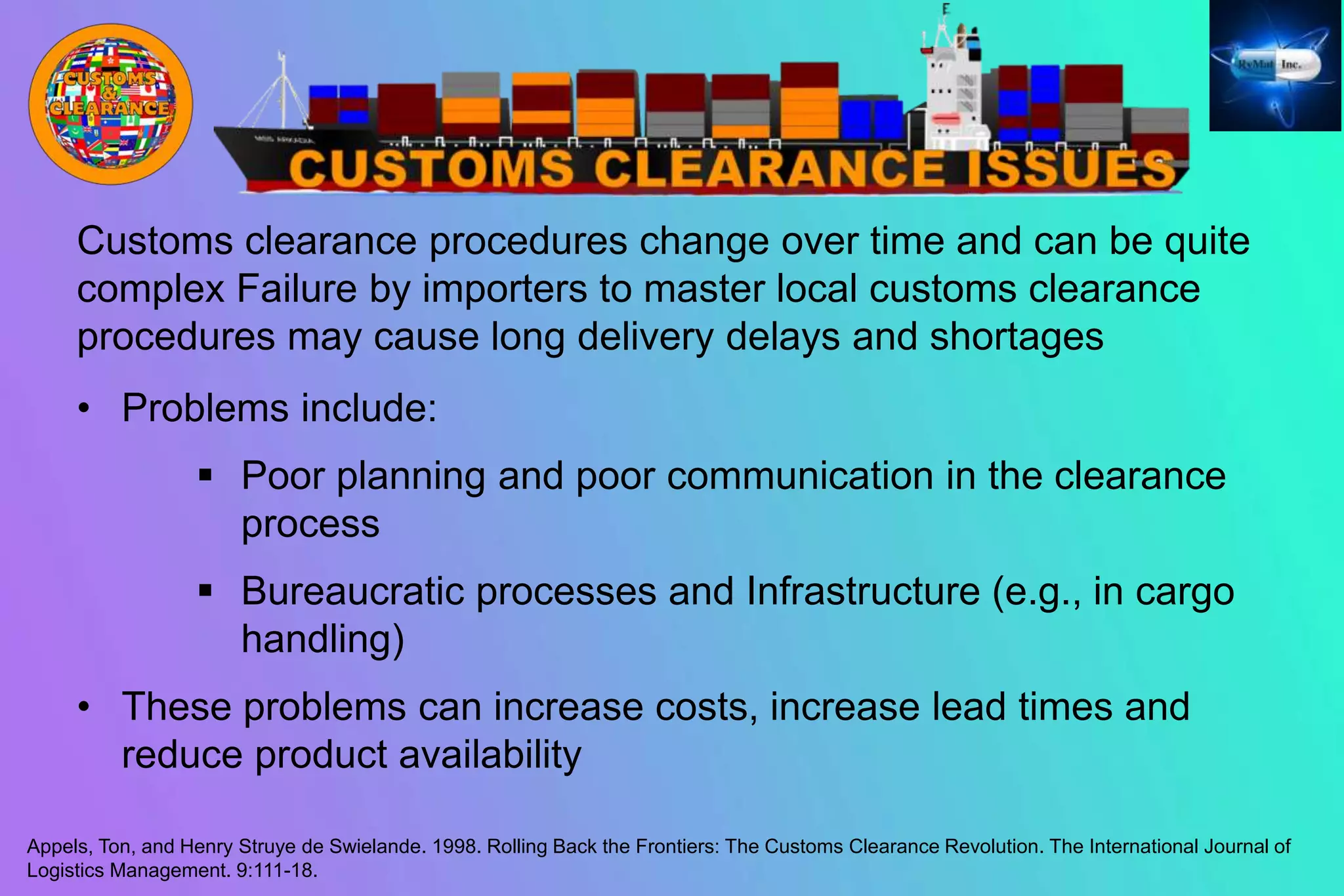 Pharmaceutical Secure Supply Chain - Customs Clearance Issues & Best ...