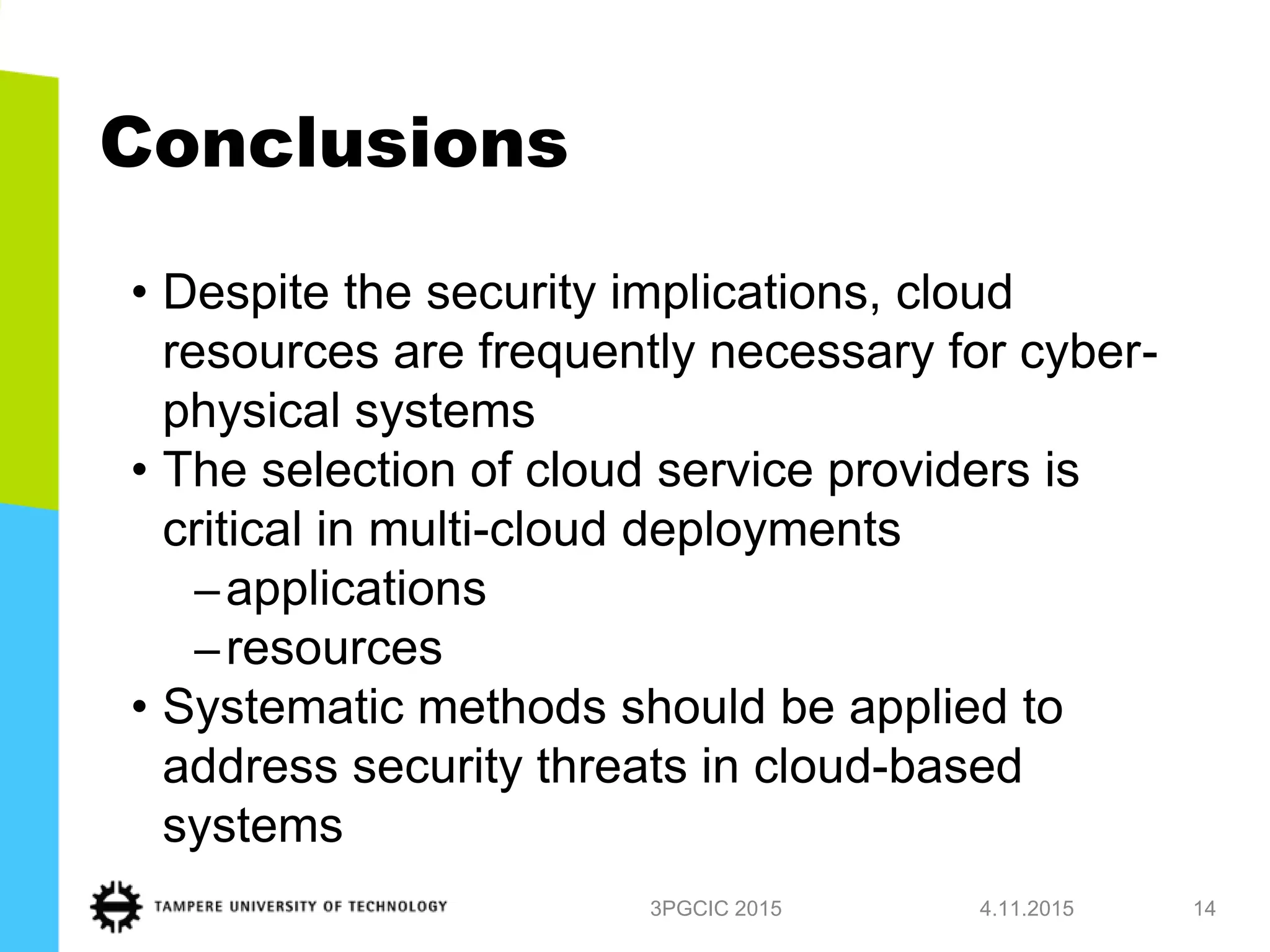 Security in Cloud-based Cyber-physical Systems | PPTX | Cloud Computing ...