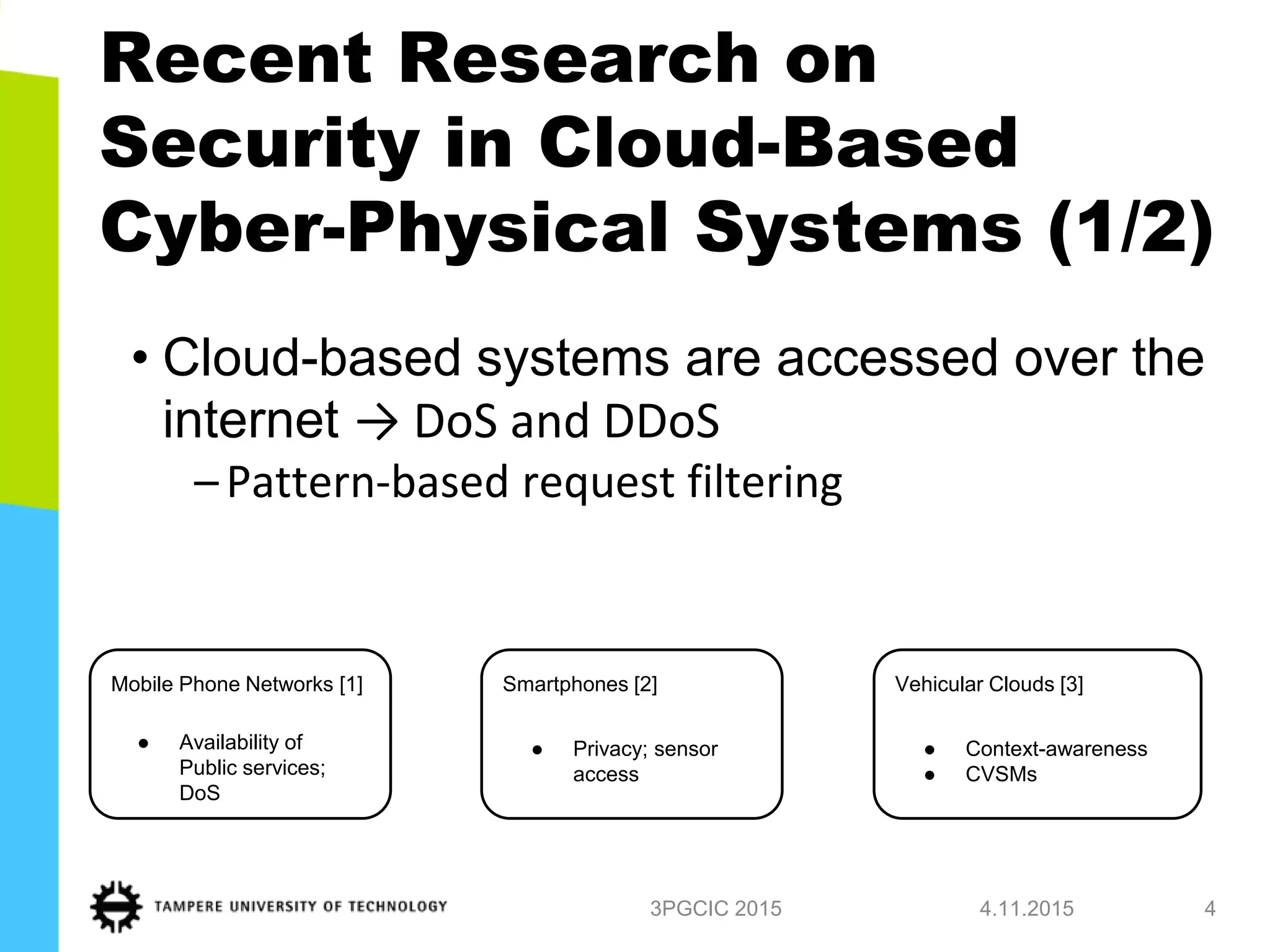 Security In Cloud Based Cyber Physical Systems Pptx Cloud Computing