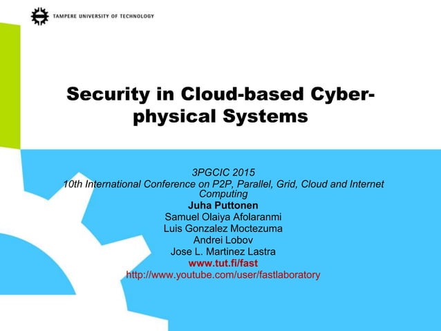 Security In Cloud Based Cyber Physical Systems Ppt