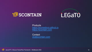 secureTF: A Secure TensorFlow Framework | PPT