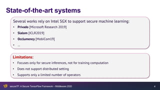 secureTF: A Secure TensorFlow Framework | PPT