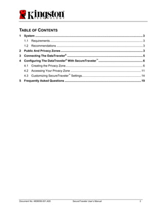 Secure Traveler Users Manual | PDF